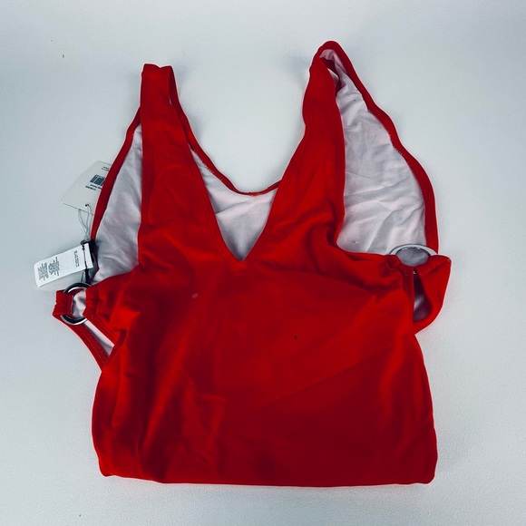 Missguided | Other | Ring Side High Leg Plungeswimsuitorange | Poshmark